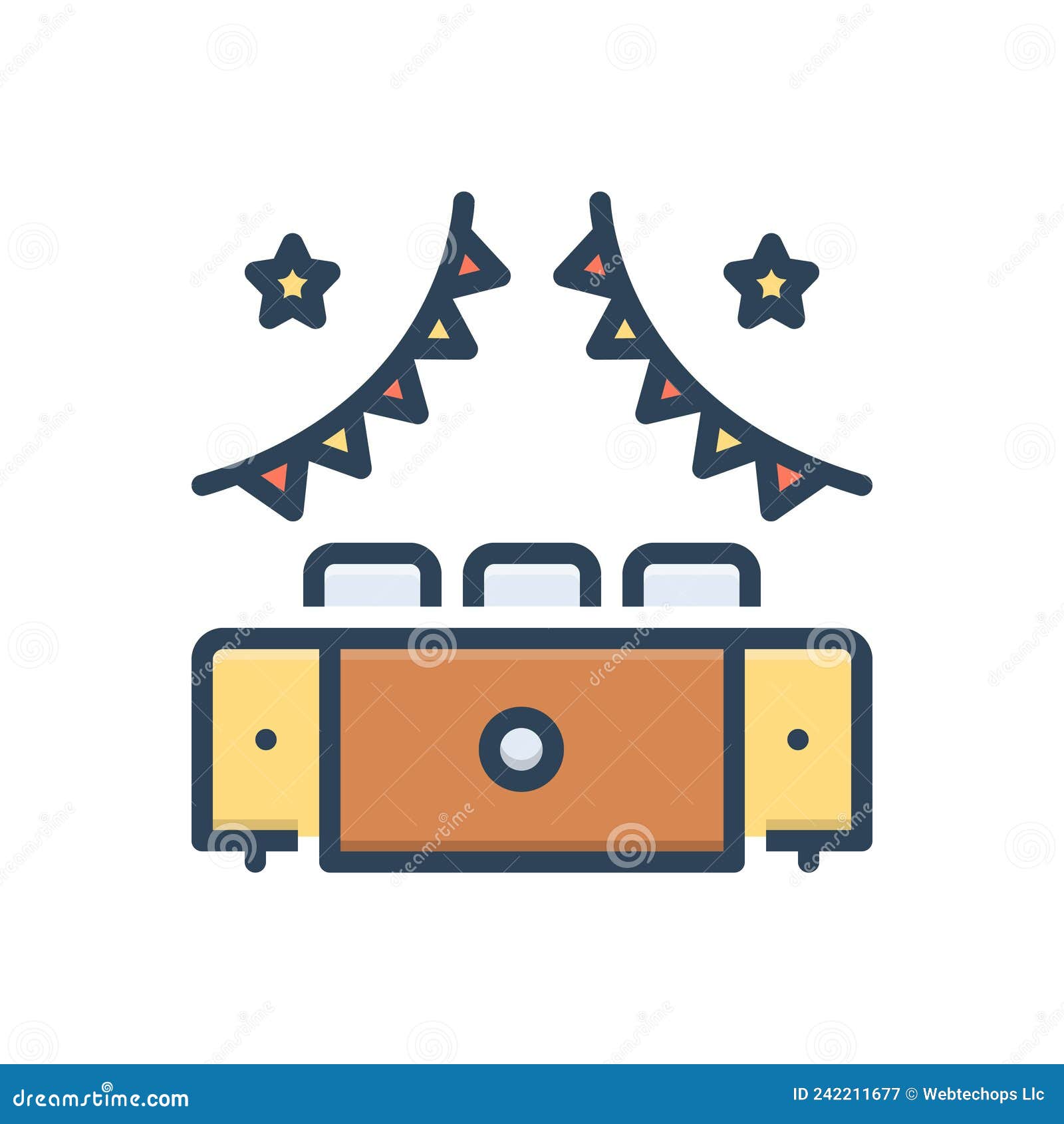 Color Illustration Icon for Arrangements, Organization and Preparations ...