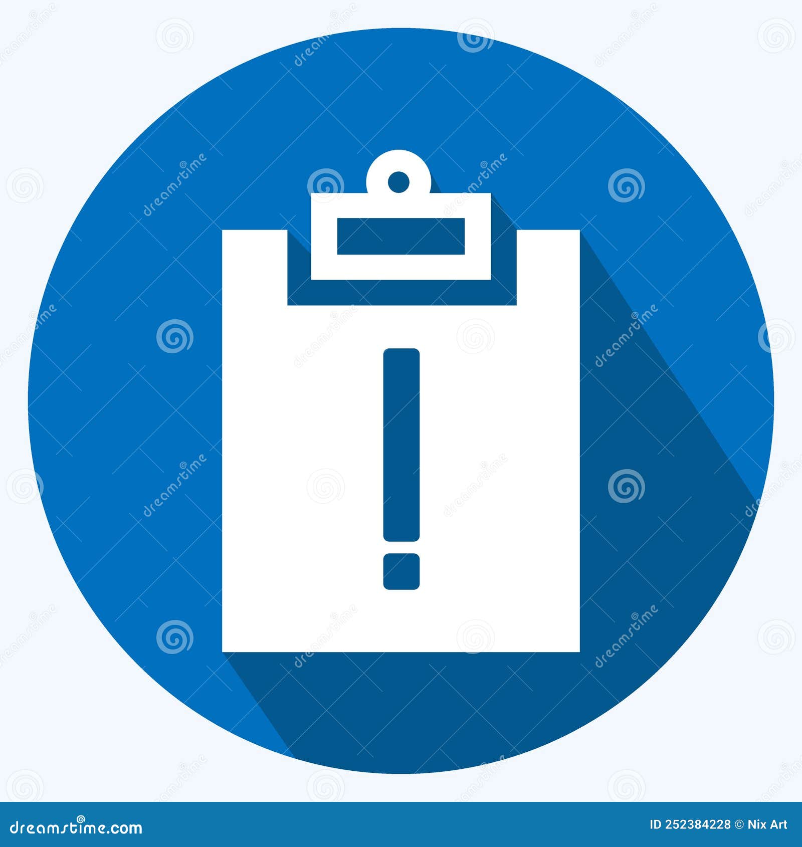 Icon Assignment Late. Suitable for Infographics Symbol. Long Shadow ...