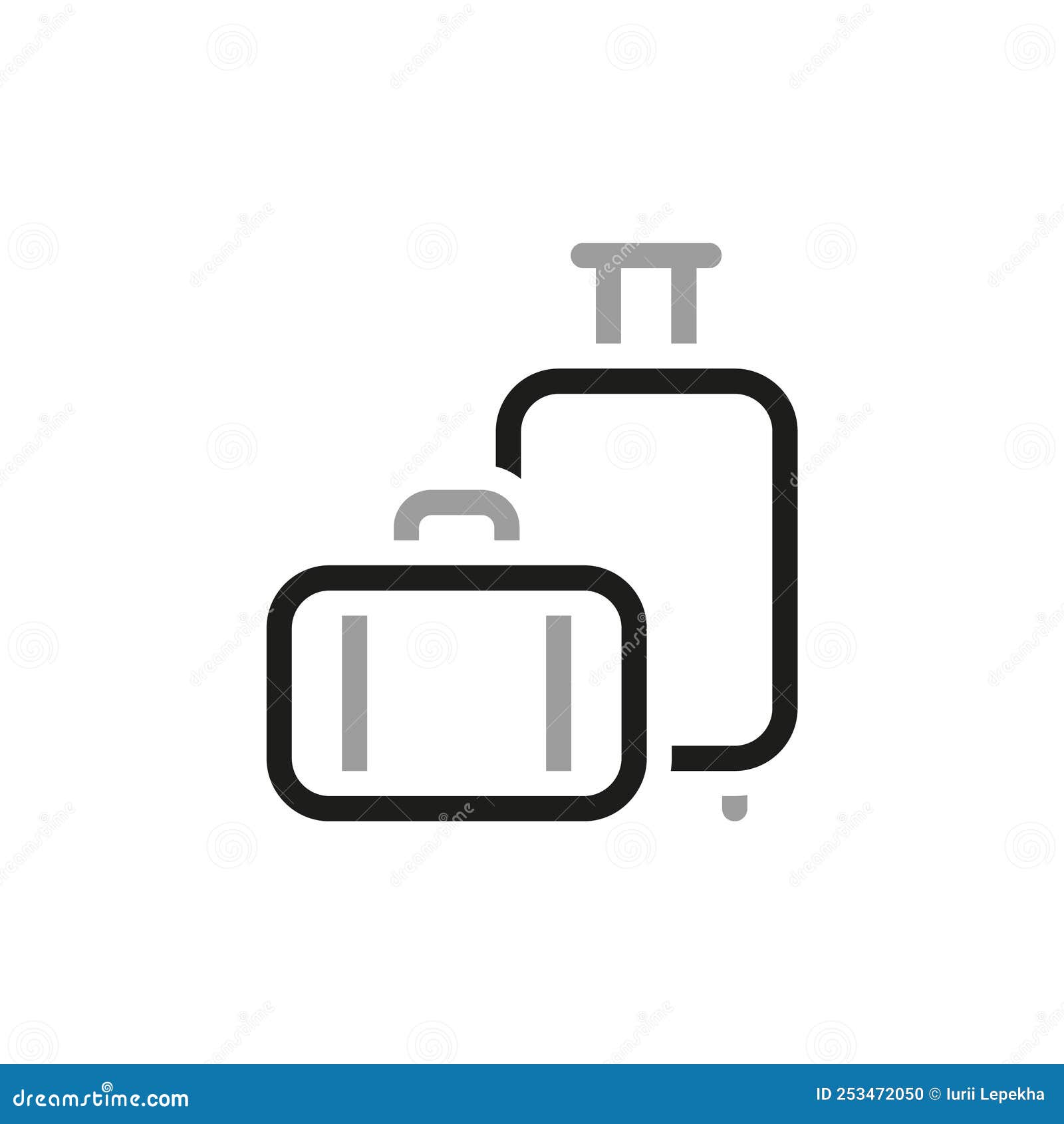 Icon Associated with Wealth. Baggage Icon. Vector Illustration Stock ...