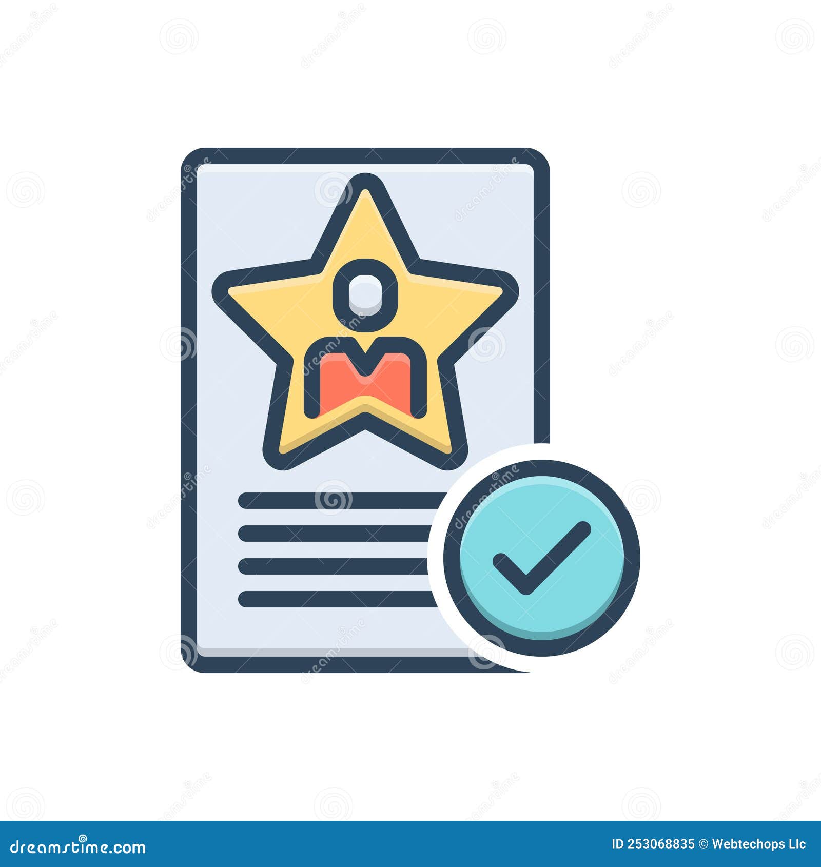 Color Illustration Icon for Assumes, Presume and Improved Stock Vector ...