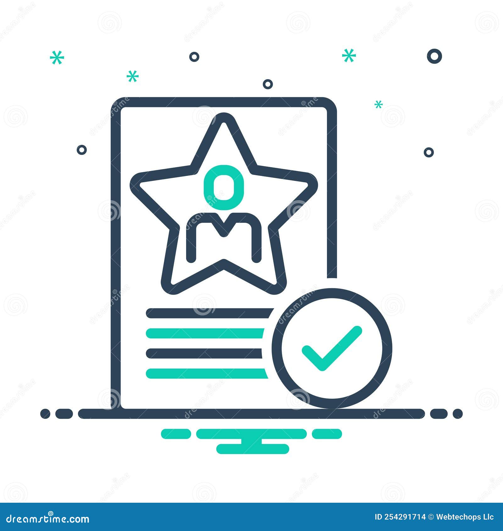 Mix Icon for Assumes, Presume and Improved Stock Vector - Illustration ...