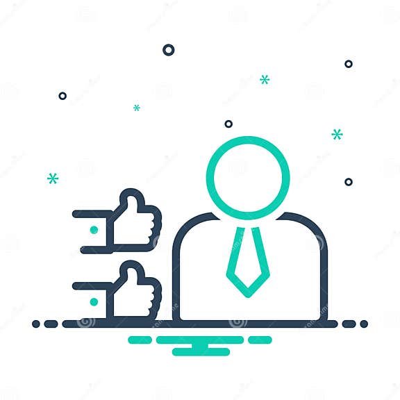 Mix Icon for Assure, Reassure and Convince Stock Vector - Illustration ...