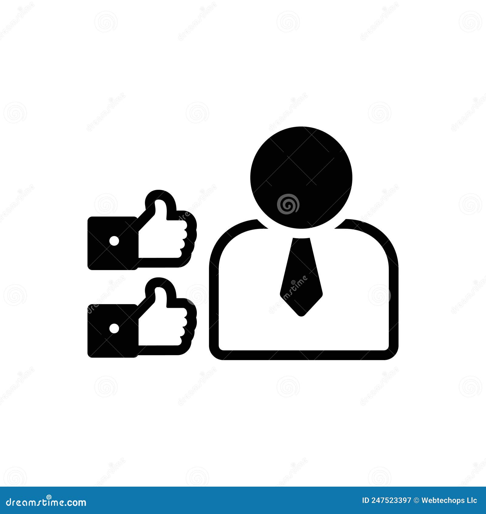 Black Solid Icon for Assure, Reassure and Convince Stock Vector ...