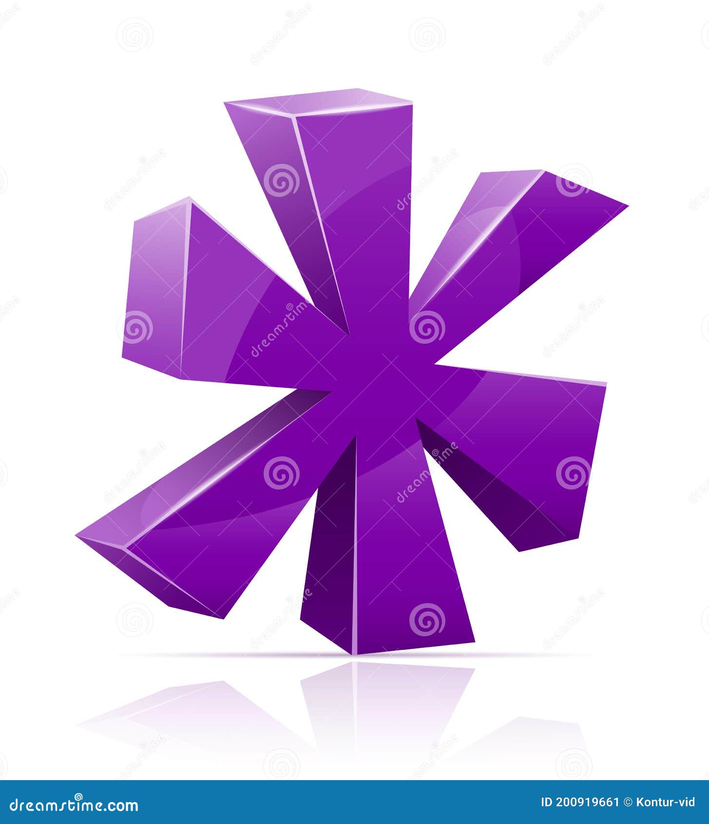 Icon Asterisk Mark Sign Graphic Elements for Design Vector Illustration ...