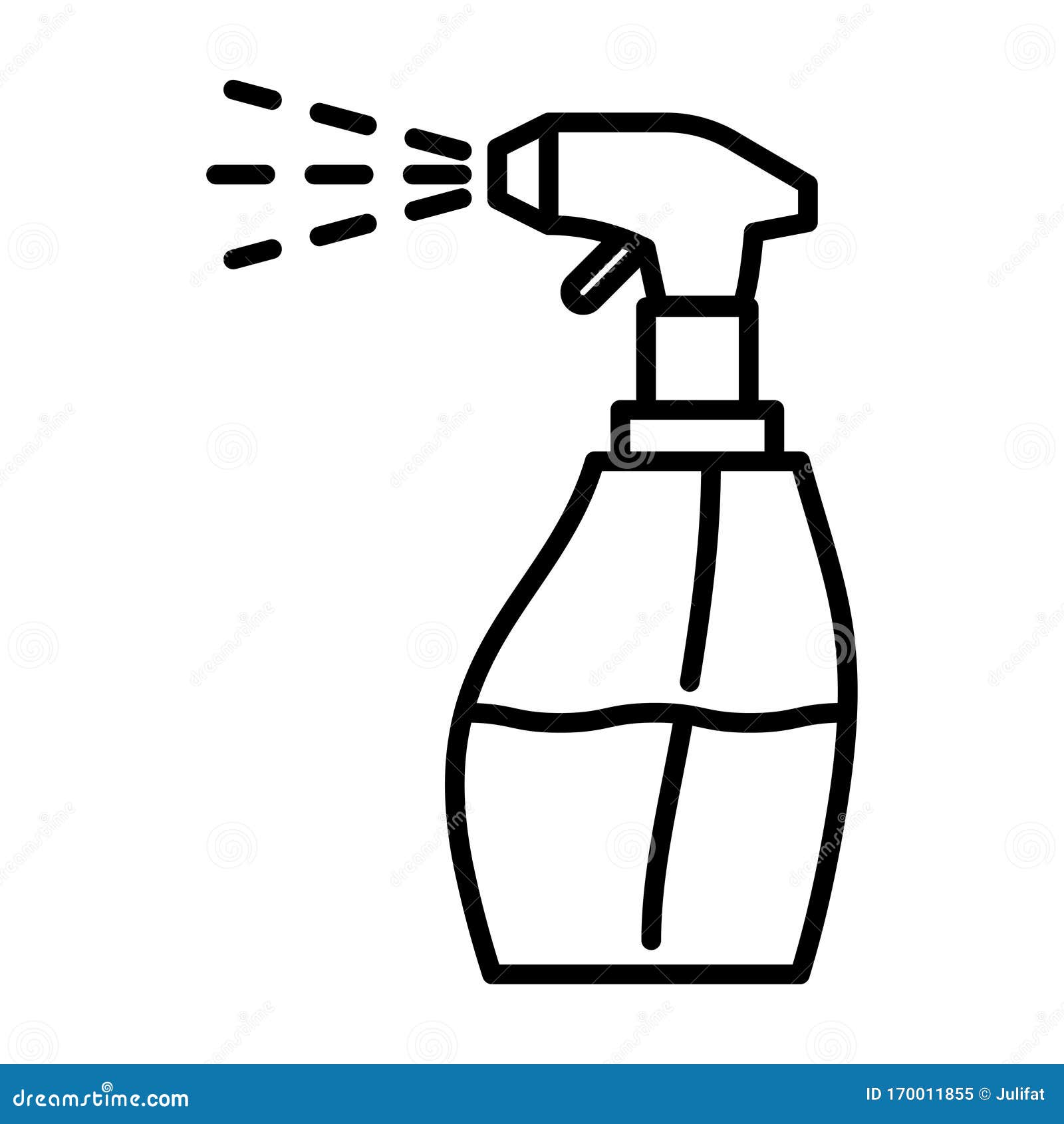 Icon with atomizer. stock vector. Illustration of laundry - 170011855