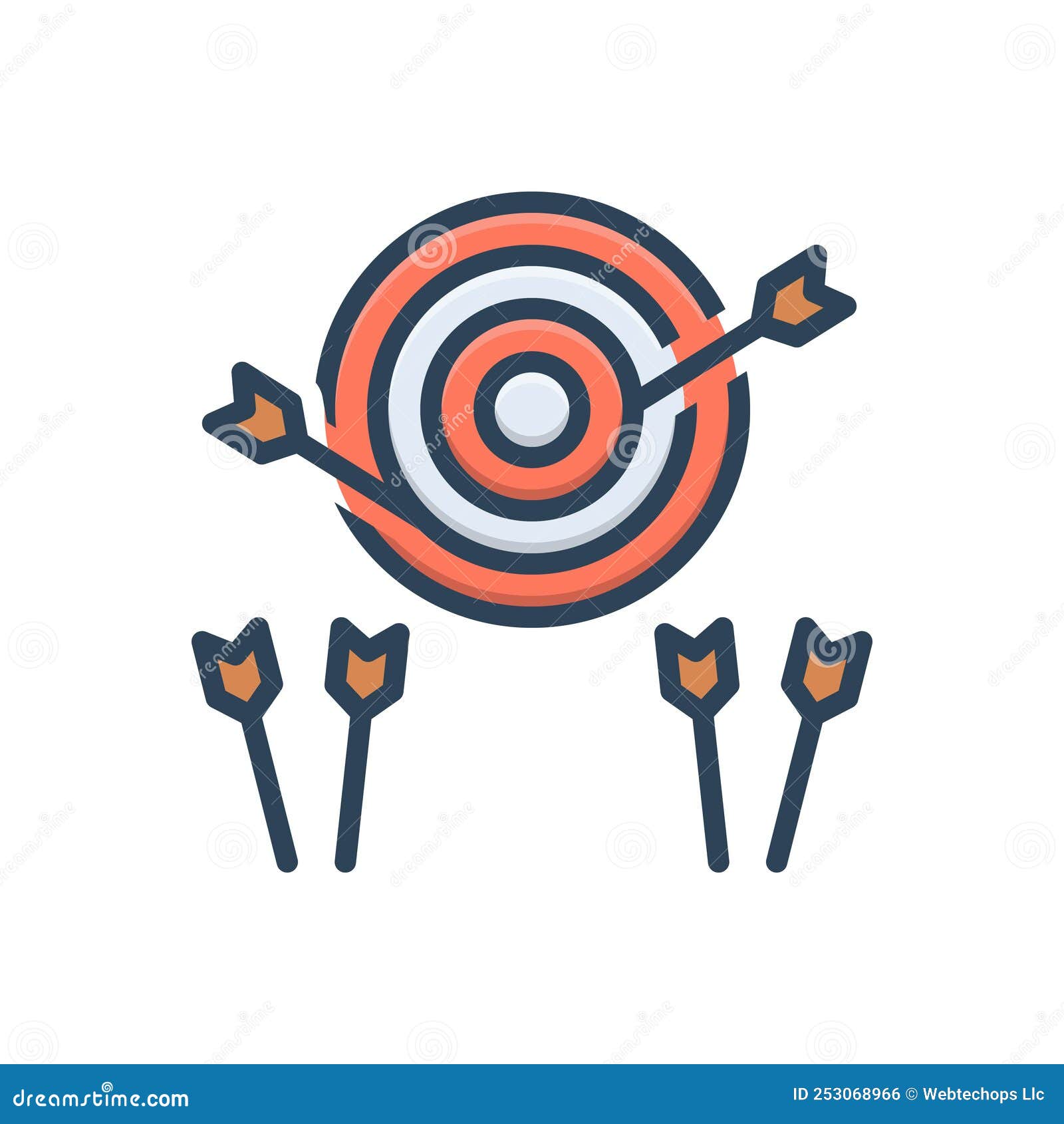 Color Illustration Icon for Attempted, Try and Strive Stock Vector ...