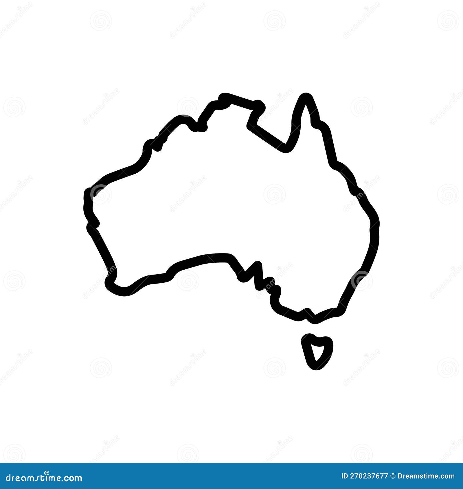 Black Line Icon for Aus, Map and Australia Stock Vector - Illustration ...