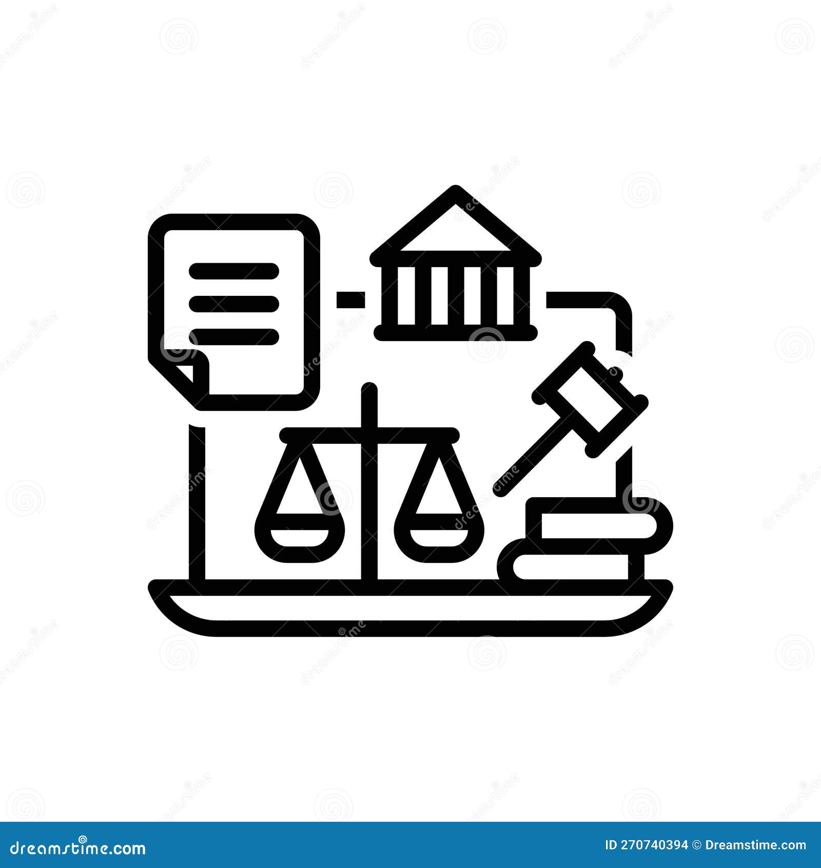 Authorities Line Icons Collection. Control, Governance, Jurisdiction ...
