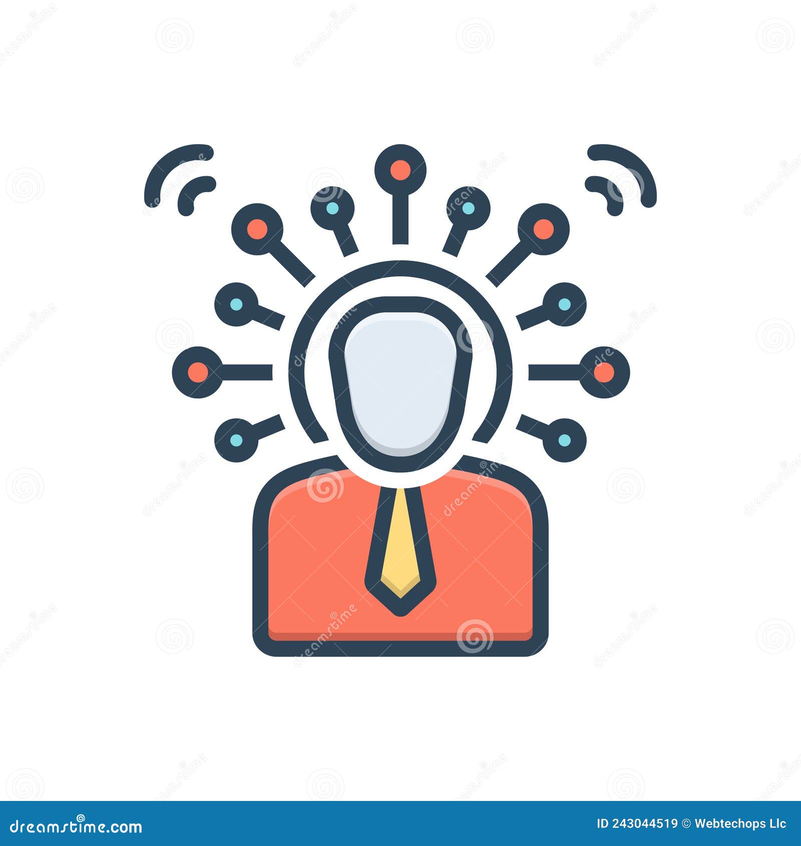 Color Illustration Icon for Awareness, Responsiveness and Corporate ...