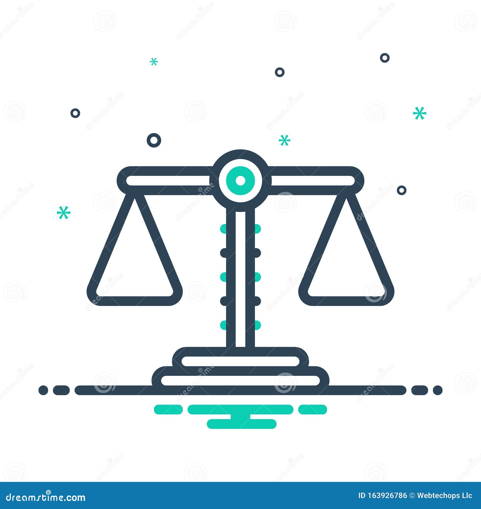Scale In Equilibrium With Male And Female Icons Showing An Equality And ...