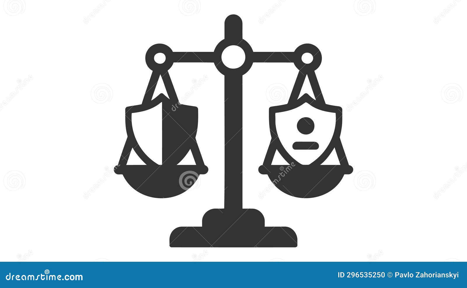 The Icon of Balancing Cybersecurity with Privacy Rights Stock Vector ...