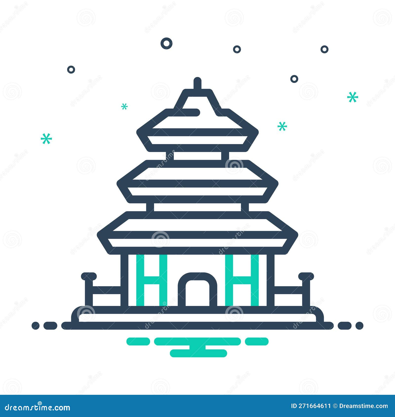 Mix Icon for Bali, Indonesian and Historic Stock Vector - Illustration ...