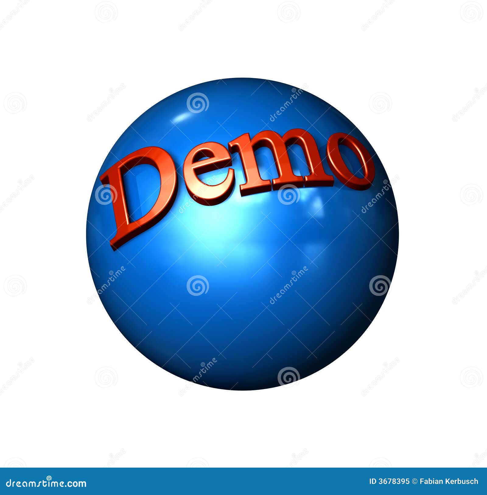 Icon Ball Demo stock illustration. Illustration of demo - 3678395
