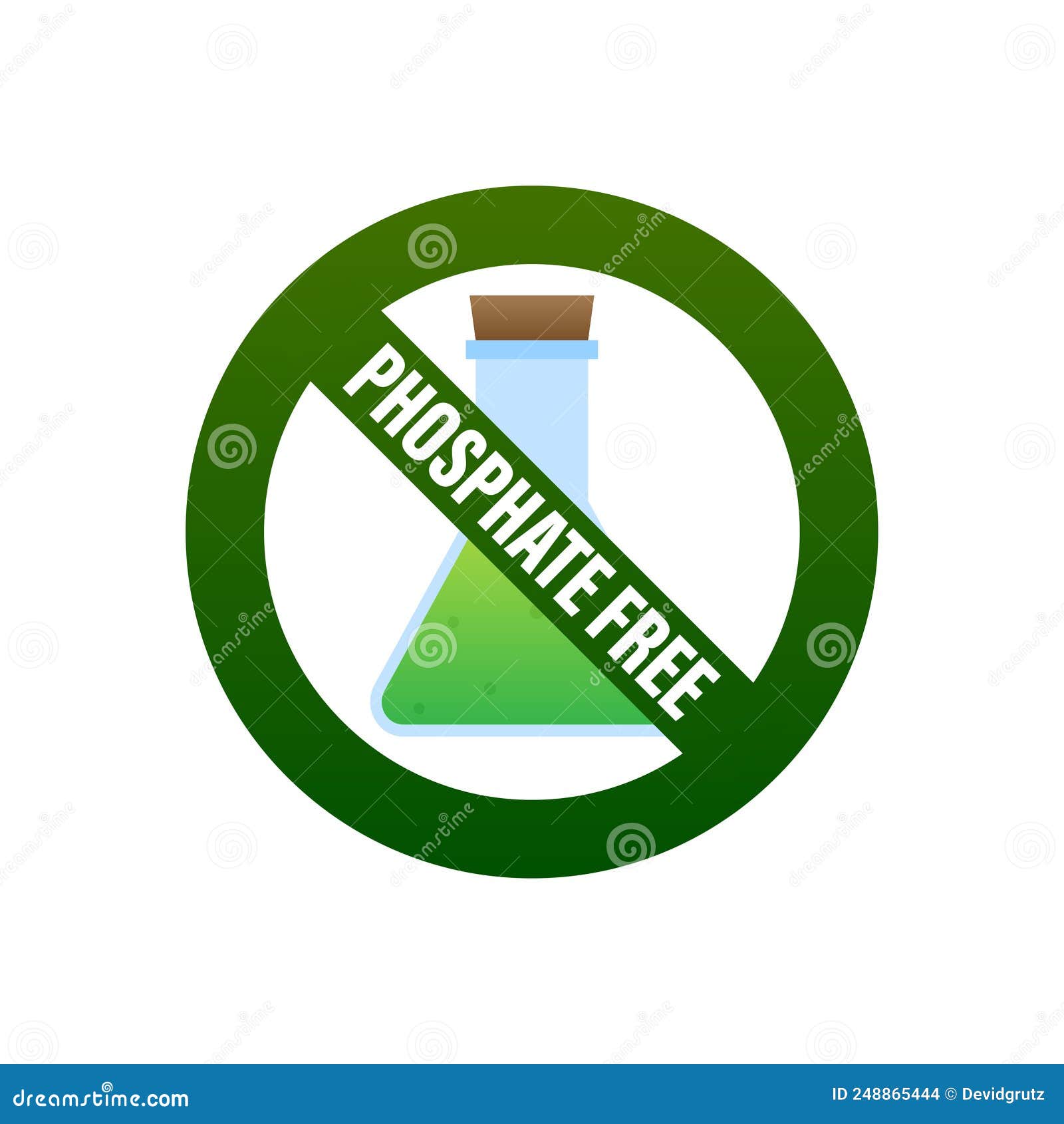 Icon for Banner Design with Phosphate Free. Logo Symbol. Stock Vector ...