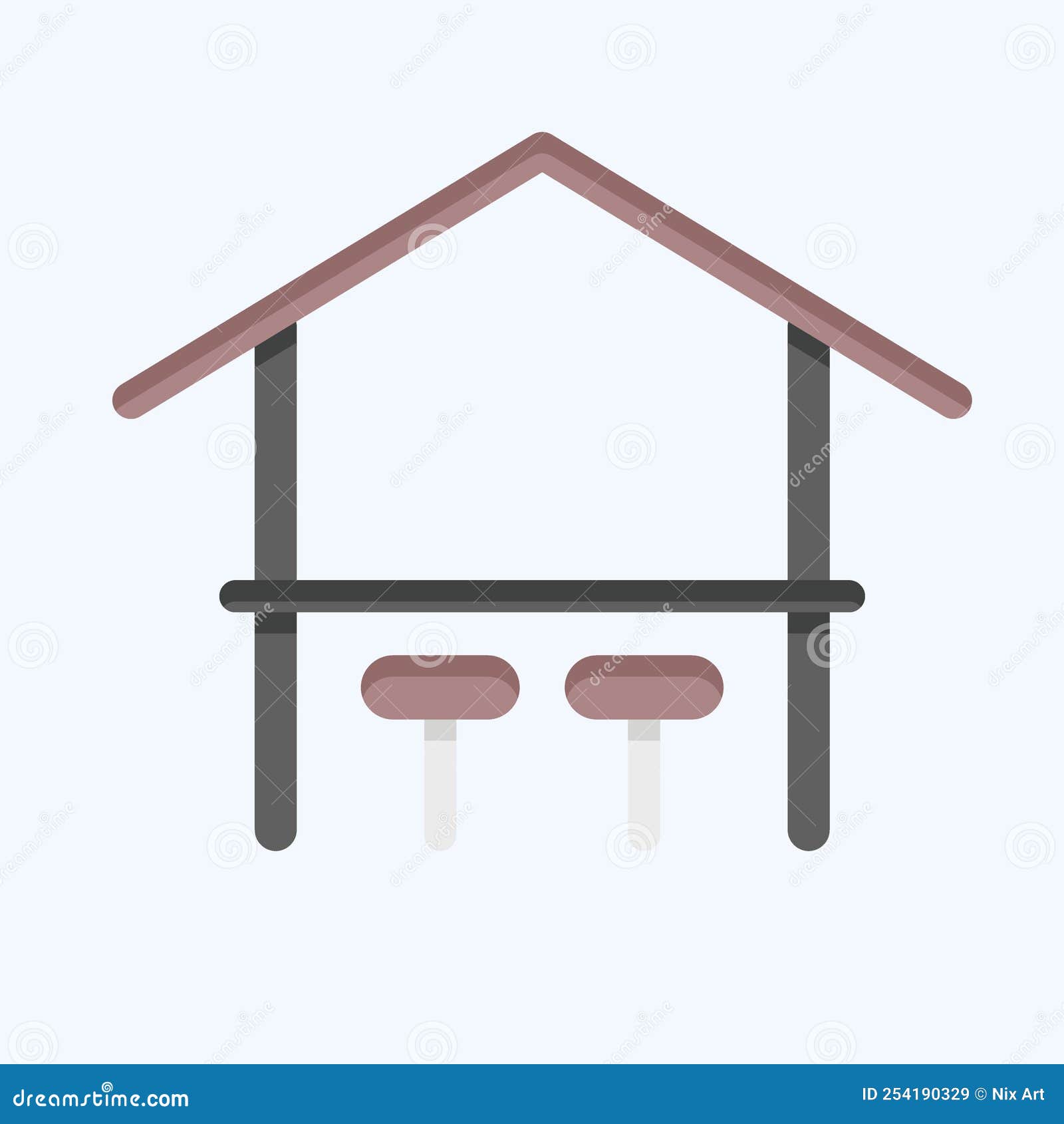 Icon Bar. Suitable for Summer Symbol. Flat Style. Simple Design ...