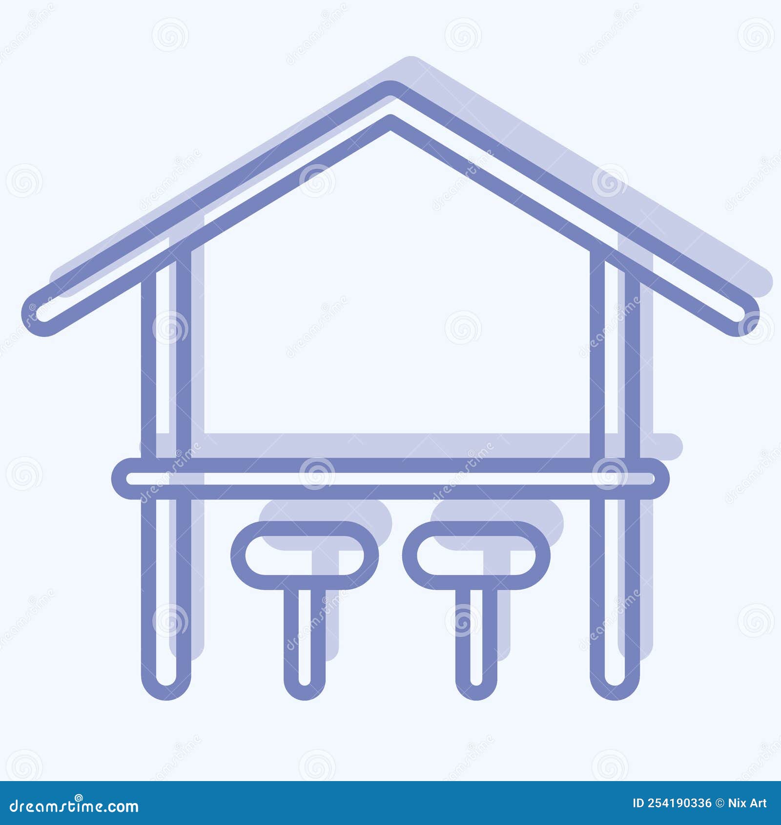 Icon Bar. Suitable for Summer Symbol. Two Tone Style. Simple Design ...