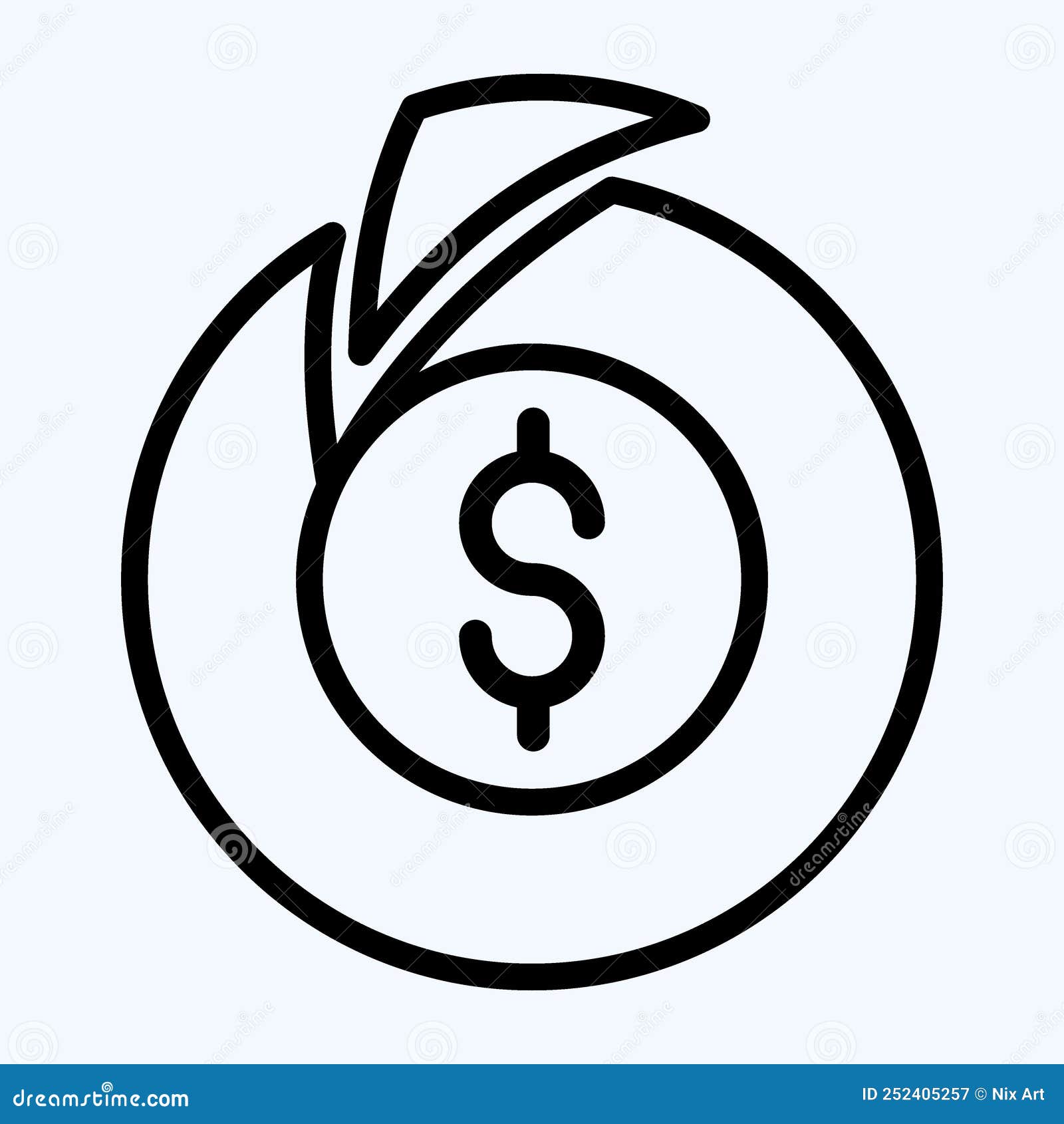 Icon Basic Income. Suitable for Education Symbol. Line Style. Simple ...