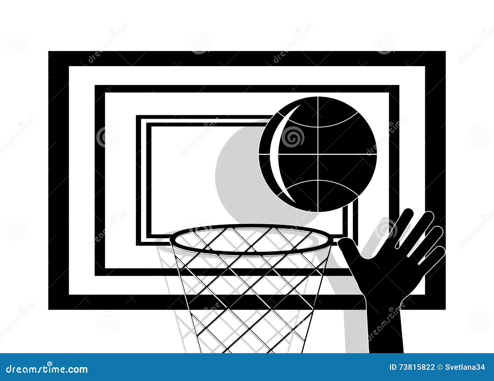 Icon basketball. stock vector. Illustration of network - 73815822
