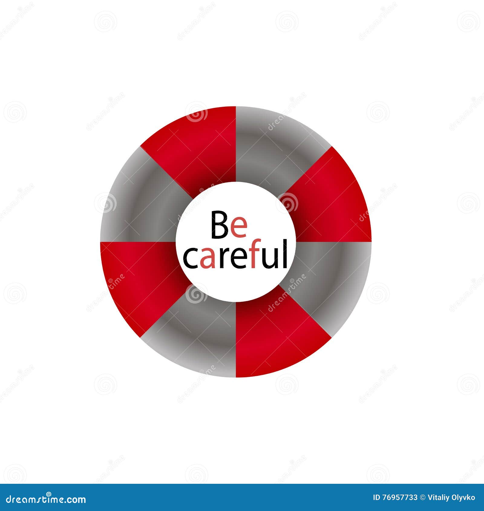 Icon be careful stock illustration. Illustration of careful - 76957733
