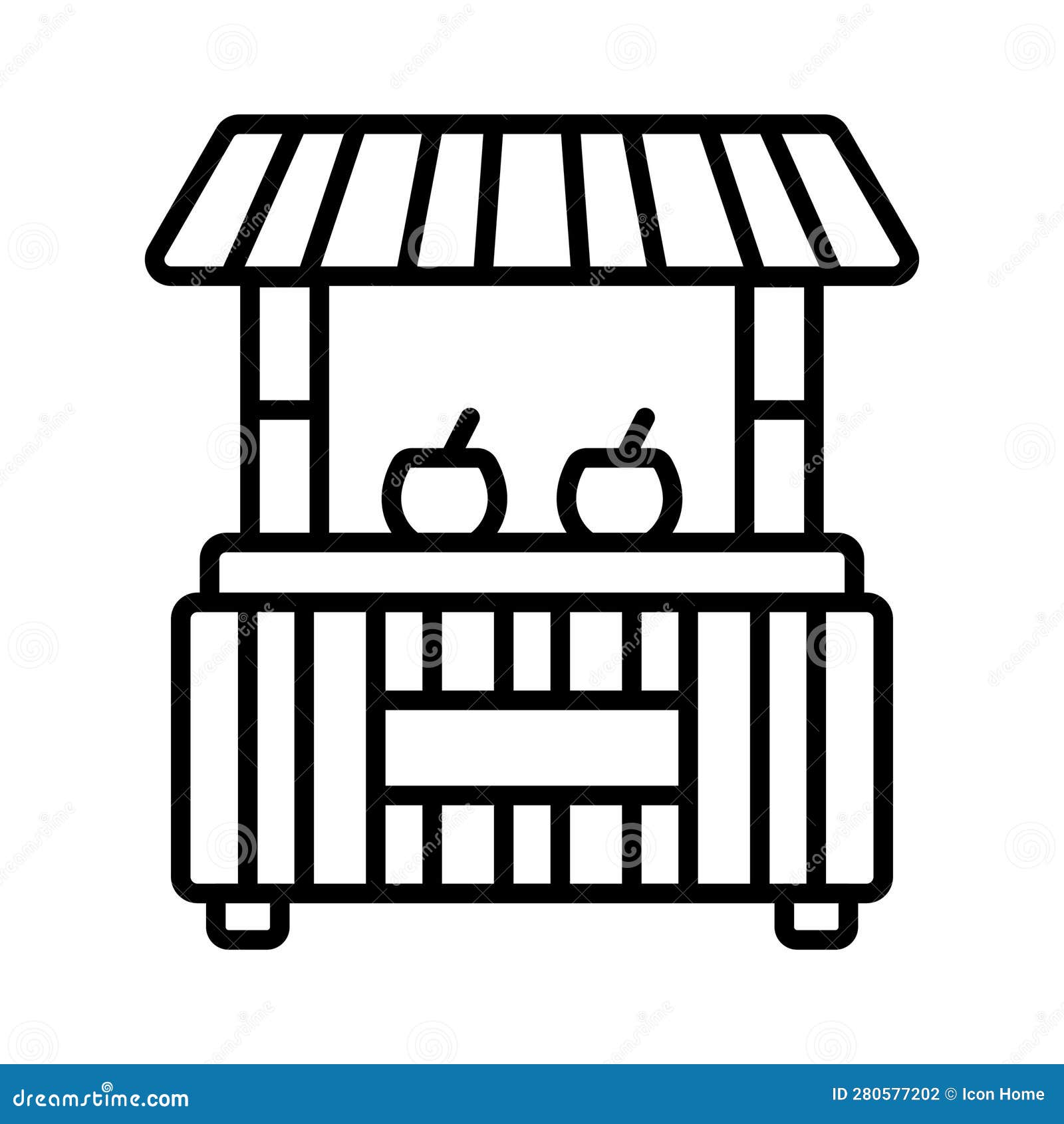 An Icon of Beach Stall Editable Design, Easy To Use and Download Stock ...
