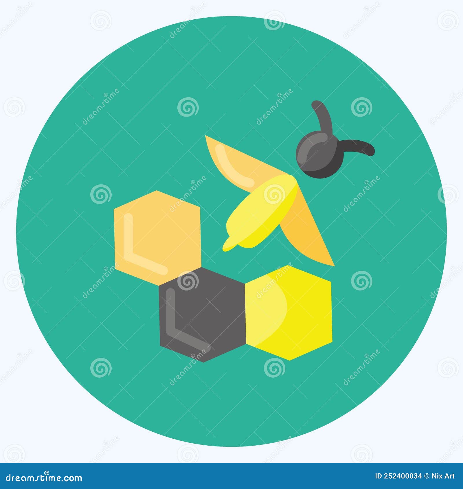 Icon Bee Farm. Suitable for Bee Farm. Flat Style. Simple Design ...