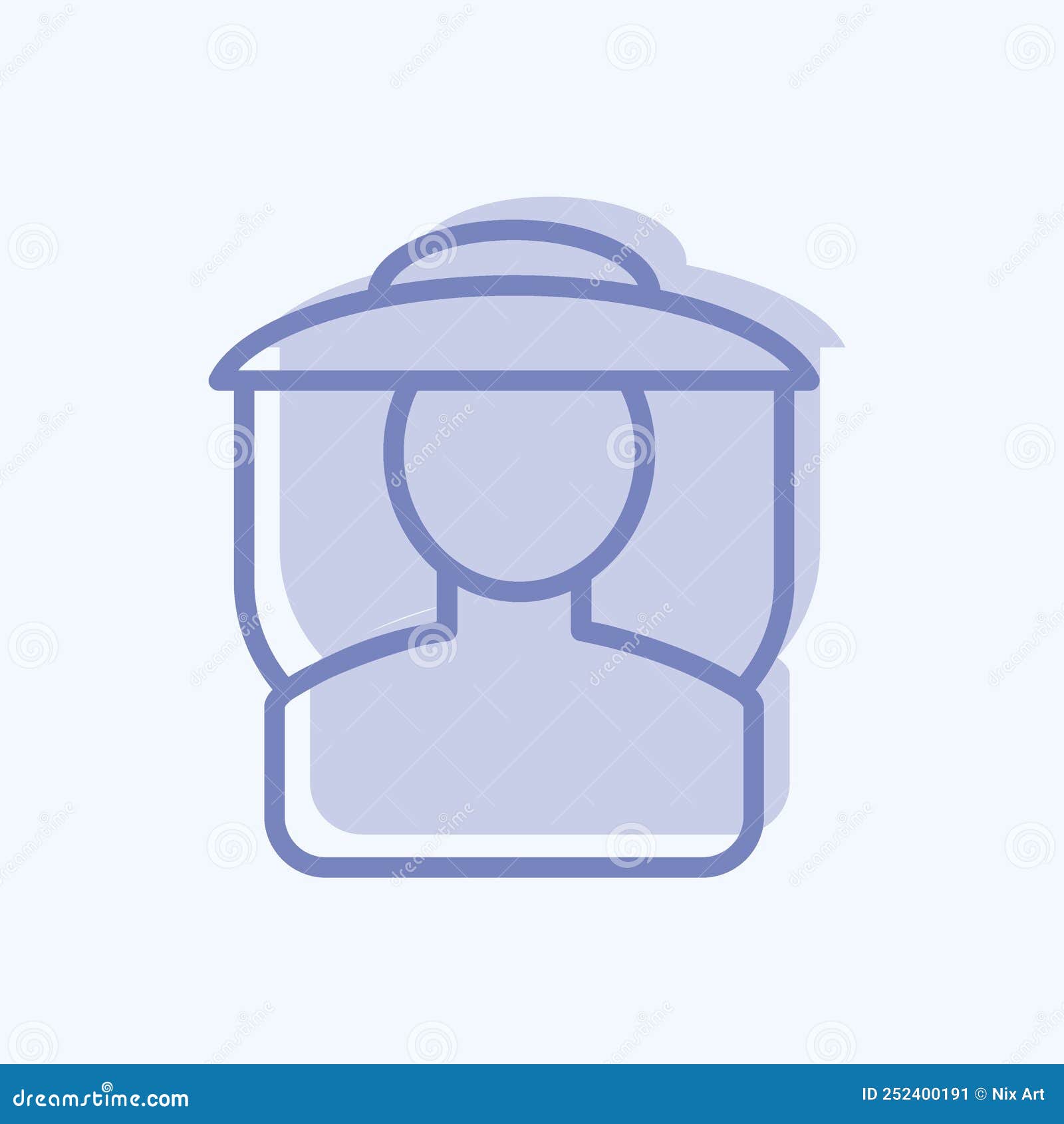 Simple Beekeeper Line Icon. Symbol And Sign Illustration Design. Isolated On White Background ...