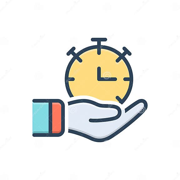 Color Illustration Icon for is, Begin and Start Stock Illustration ...