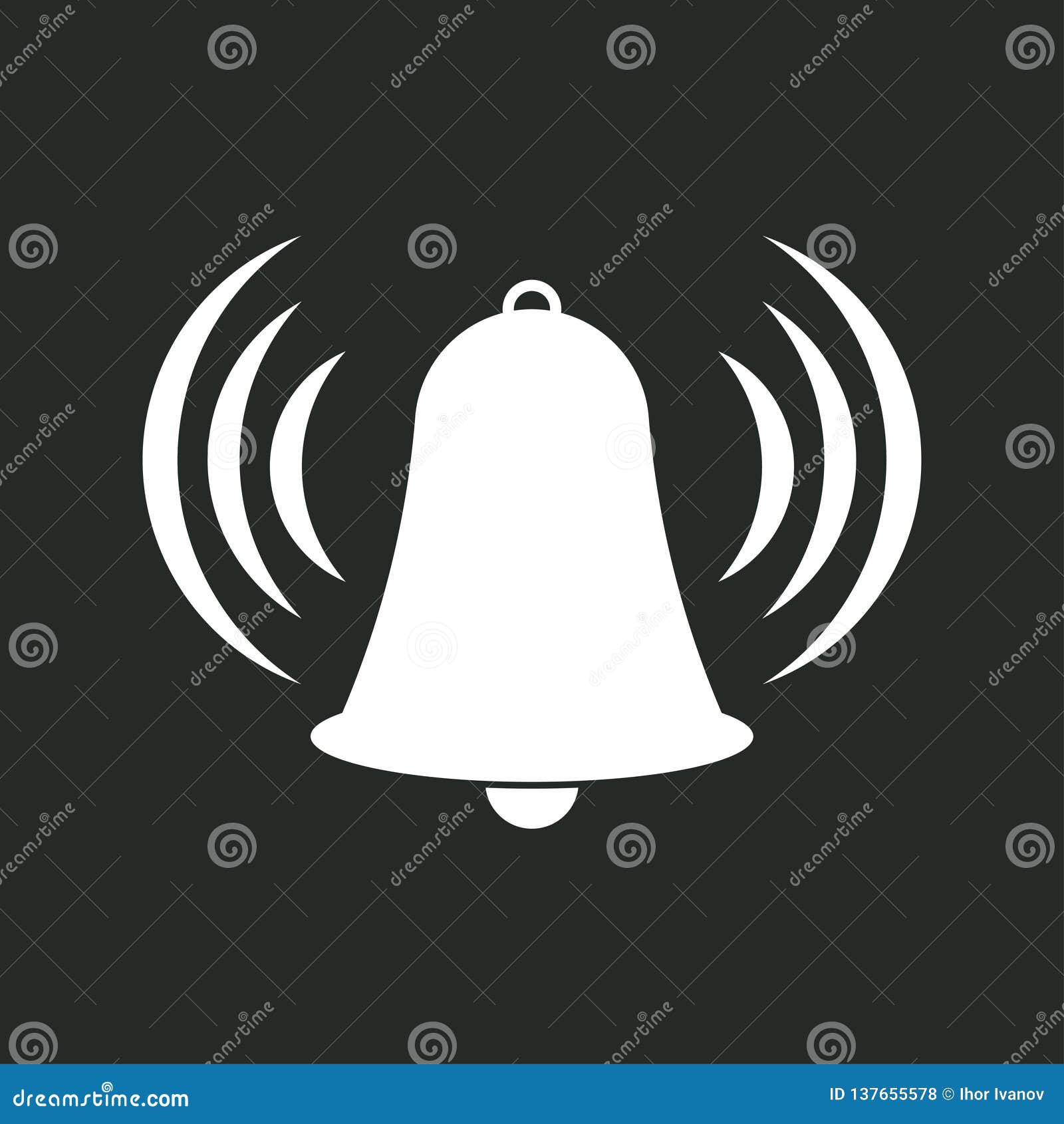 Icon Bell, Bell Tower, Warning, Information Stock Illustration ...