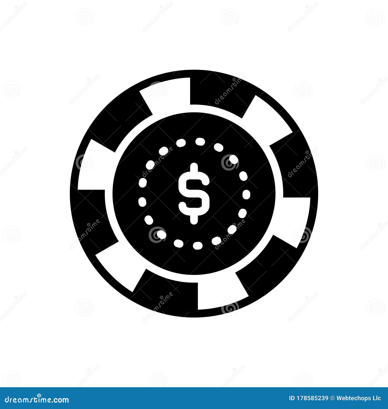 Black Solid Icon for Bet, Condition and Betting Stock Vector ...