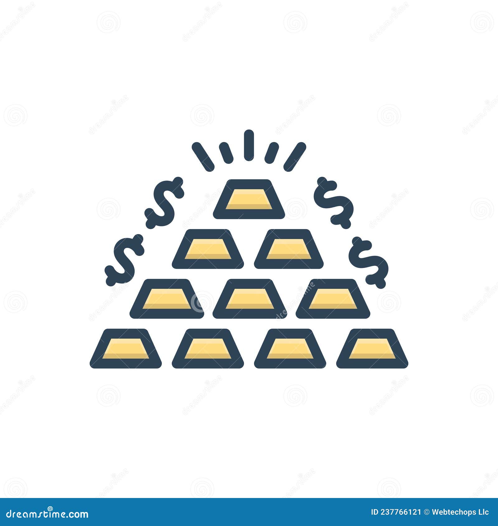 Color Illustration Icon for Billion, Investment and Money Stock ...