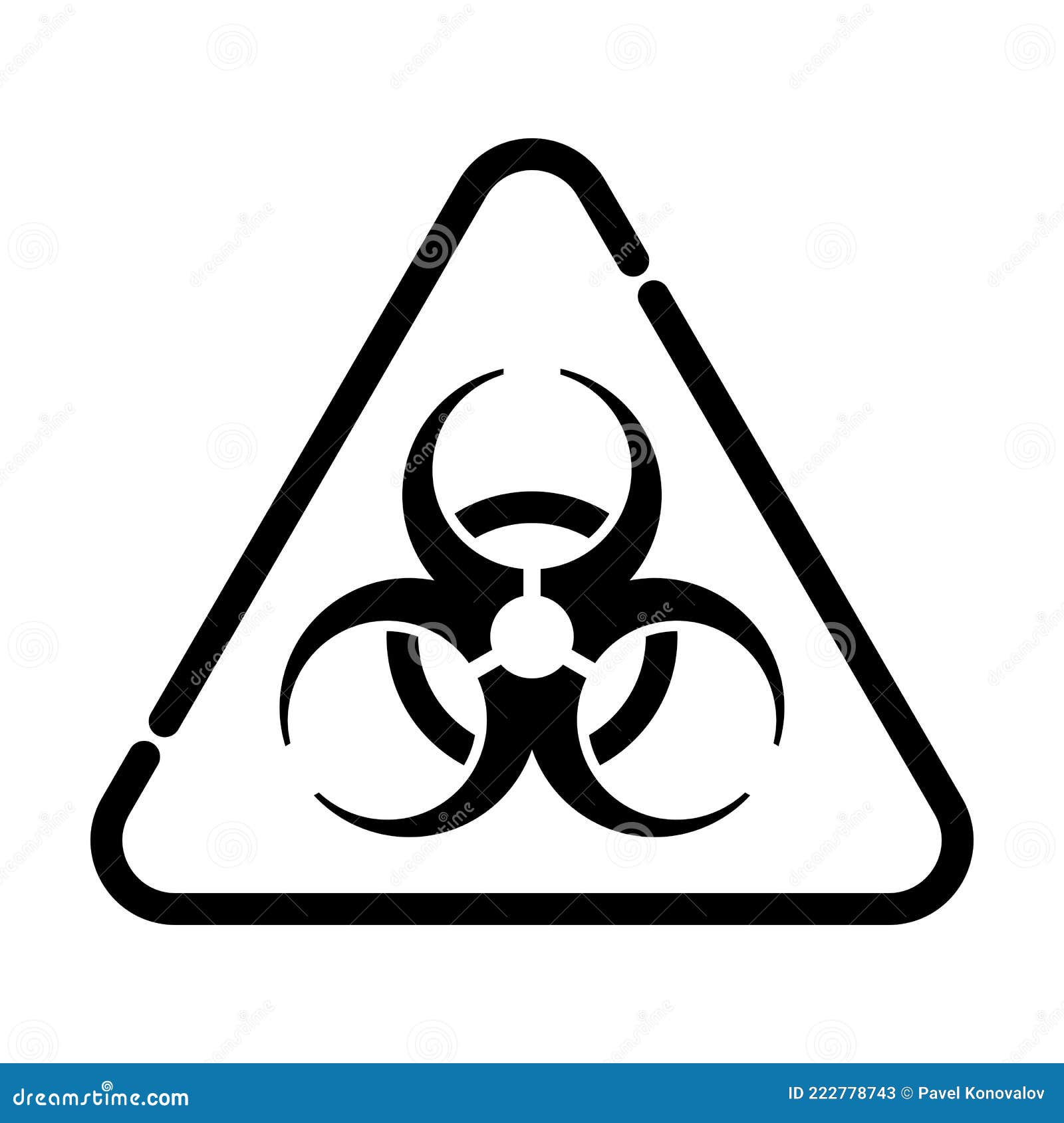 Icon of Biohazard stock vector. Illustration of discovery - 222778743
