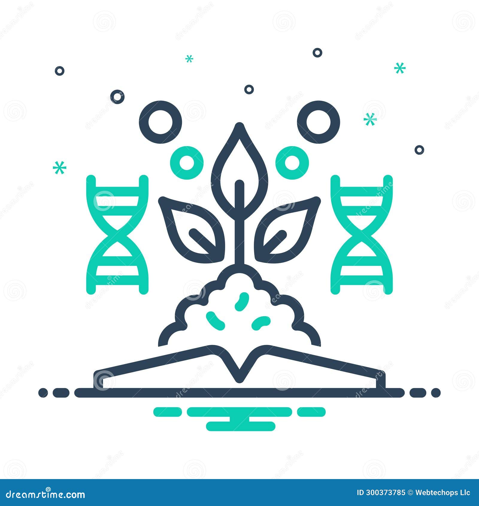 Mix Icon for Biology, Dna and Ecosystem Stock Vector - Illustration of ...