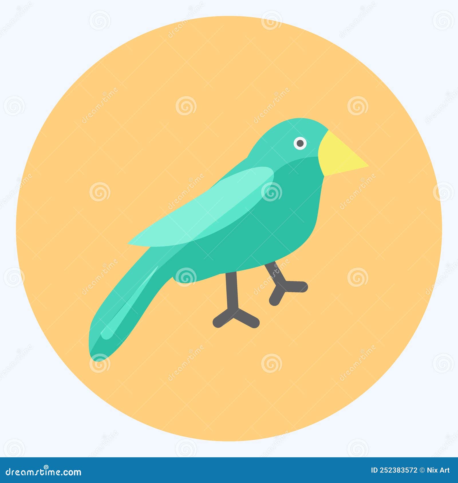 Icon Bird. Suitable for Spring Symbol. Flat Style. Simple Design ...