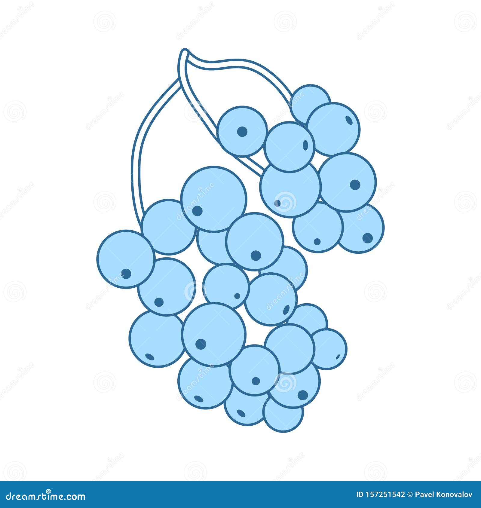 Icon of Black Currant stock vector. Illustration of element - 157251542