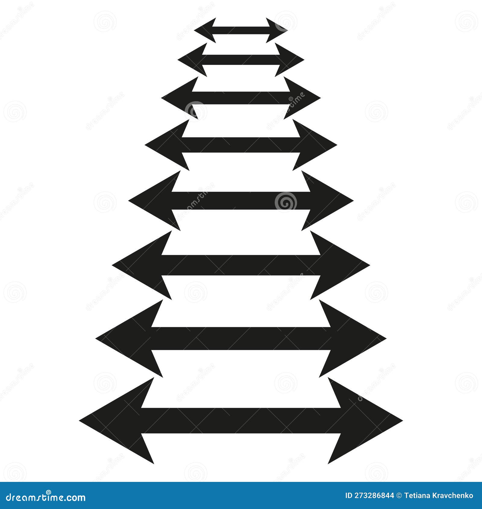 Icon with Black Double Sided Arrows Set. Vector Illustration Stock ...