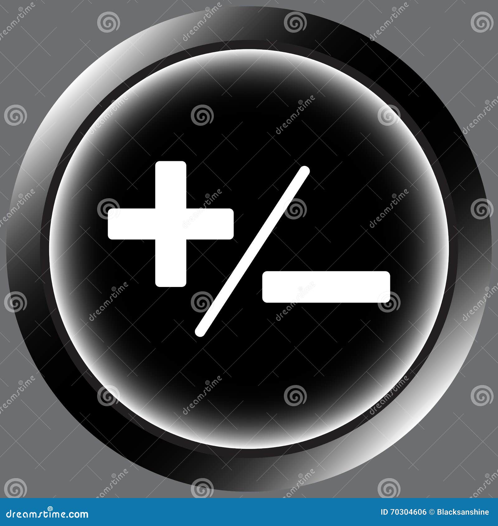 Icon black plus-minus stock illustration. Illustration of electric ...