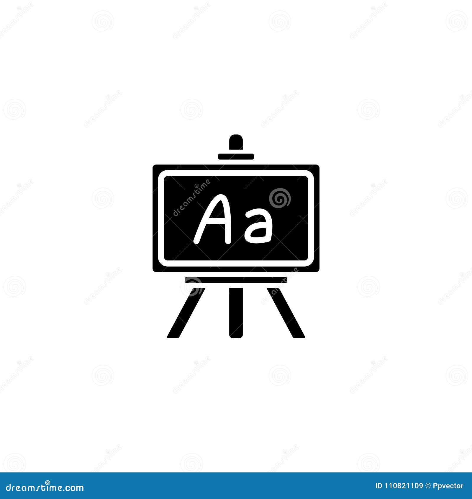Icon. Blackboard Symbol Sign Stock Vector - Illustration of learn ...