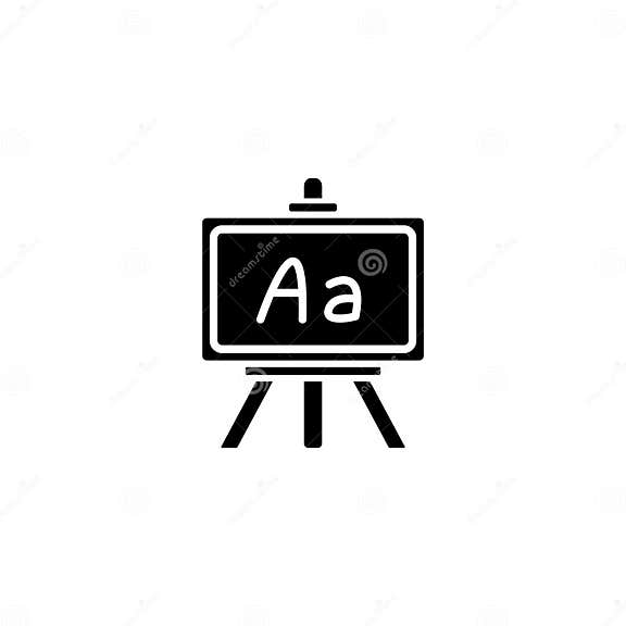 Icon. Blackboard Symbol Sign Stock Vector - Illustration of learn ...