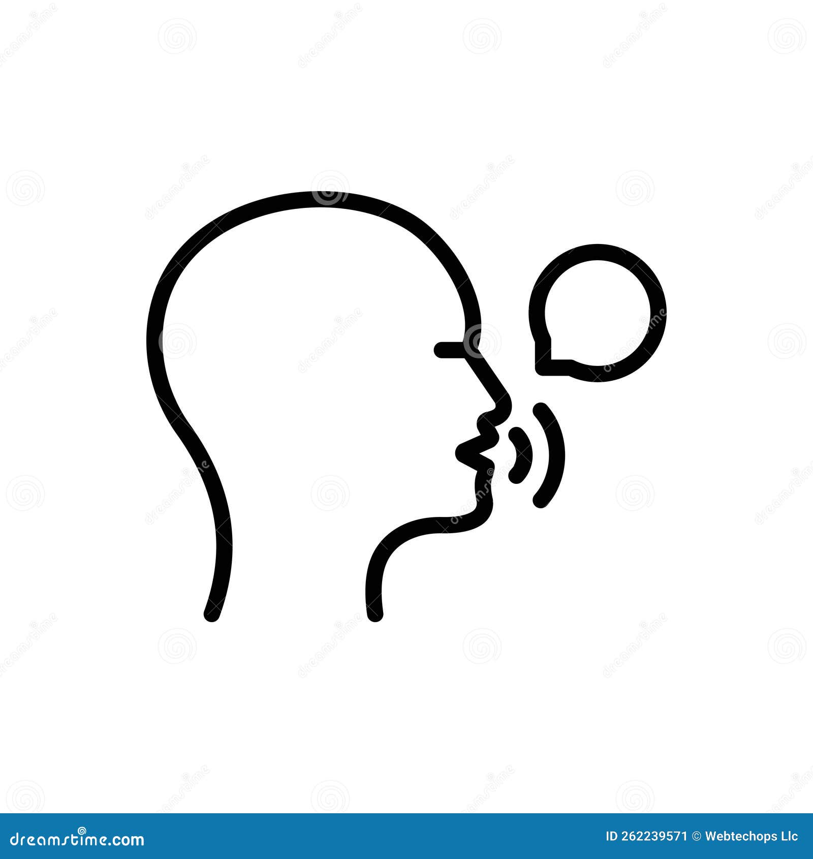 Black Line Icon for Blah, Nonsense and Rubbish Stock Vector ...