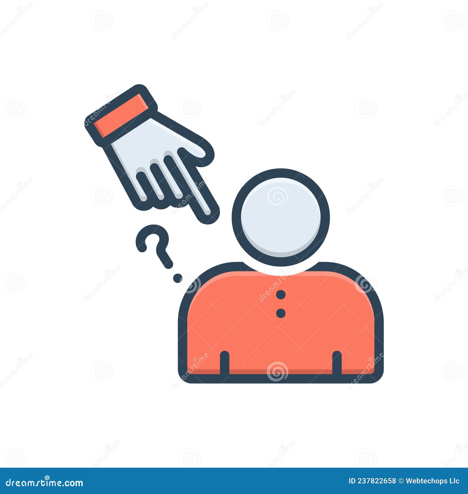 Color Illustration Icon for Blame, Defect and Judgement Stock ...