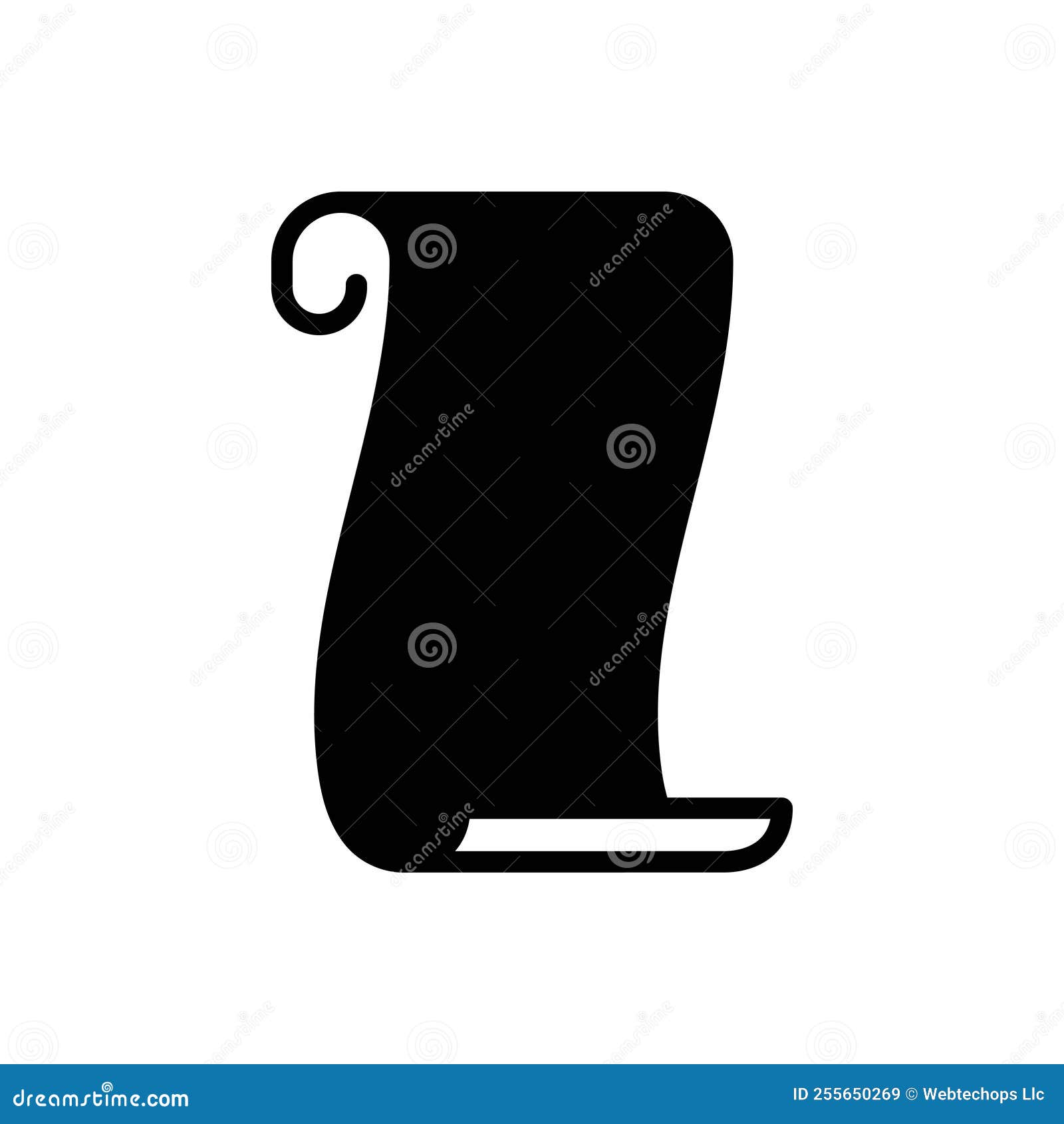 Black Solid Icon for Blank, Paper and Sheet Stock Vector - Illustration ...