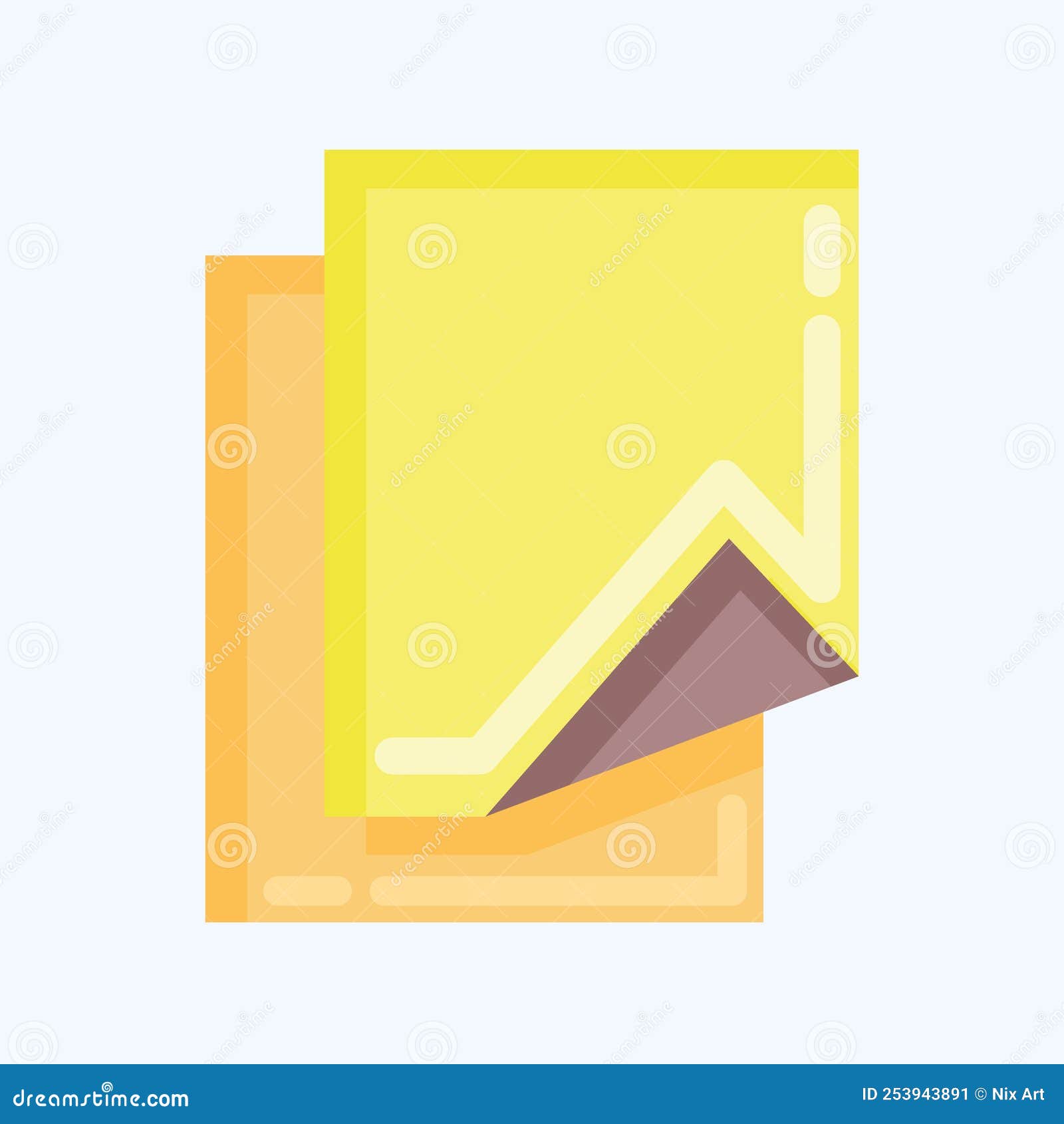 Icon Blank Paper. Suitable for Paint Art Tools Symbol. Flat Style ...
