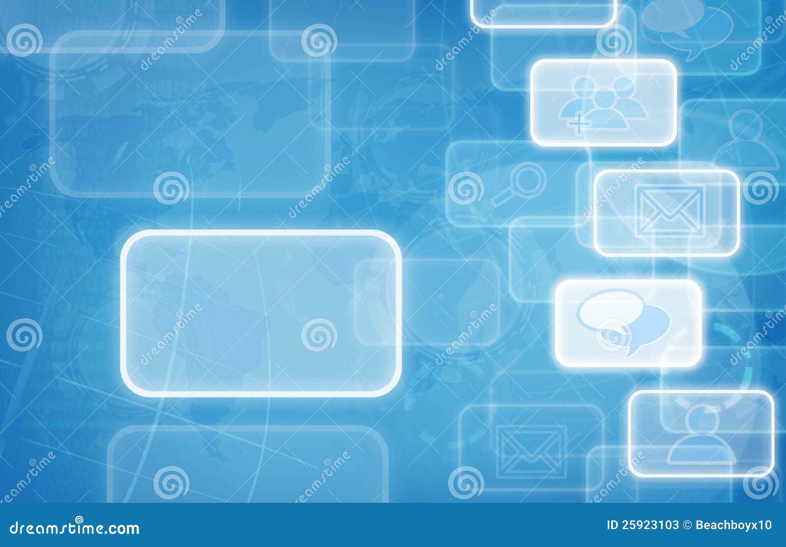 Icon blue background. stock illustration. Illustration of colorful ...