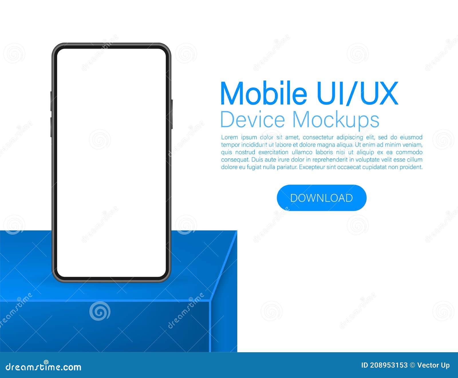 Icon with Blue Mobile Ui and Ux Design on Red Background for Web Design ...
