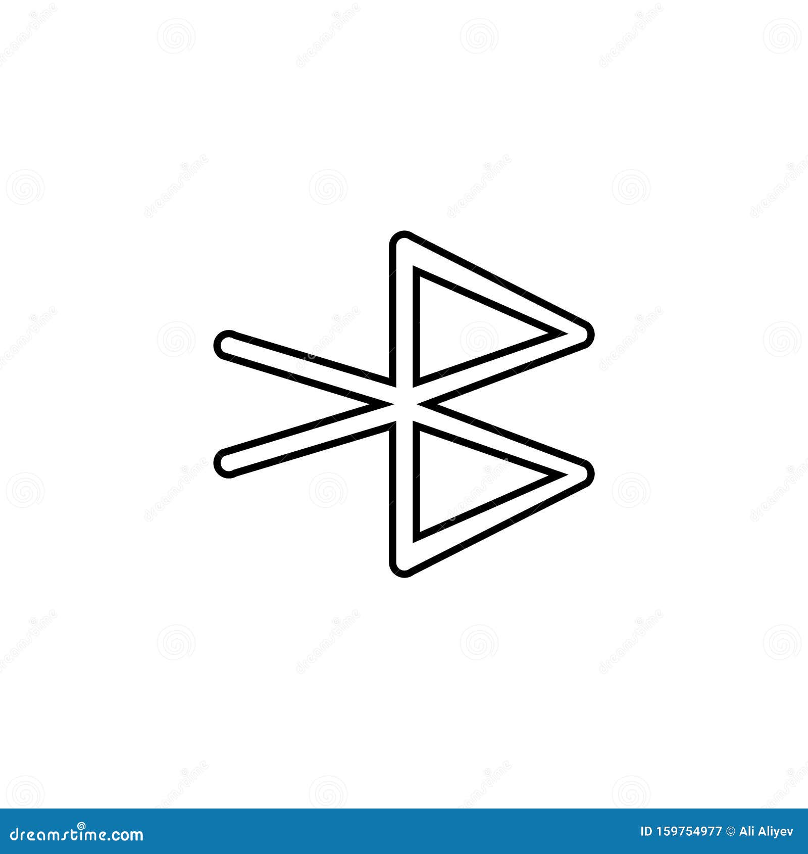 Bluetooth Icon. Data Transfer Symbol Editorial Photography ...