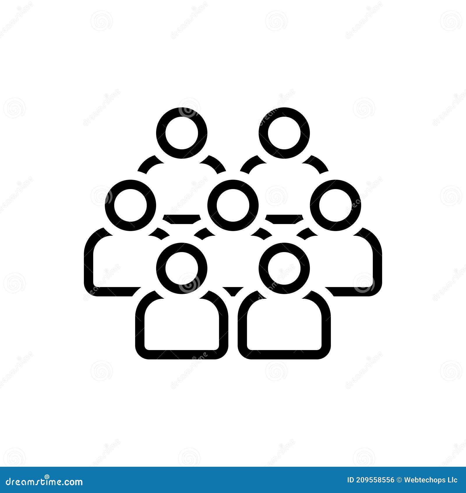 Black Line Icon for Board, Member and Director Stock Vector ...