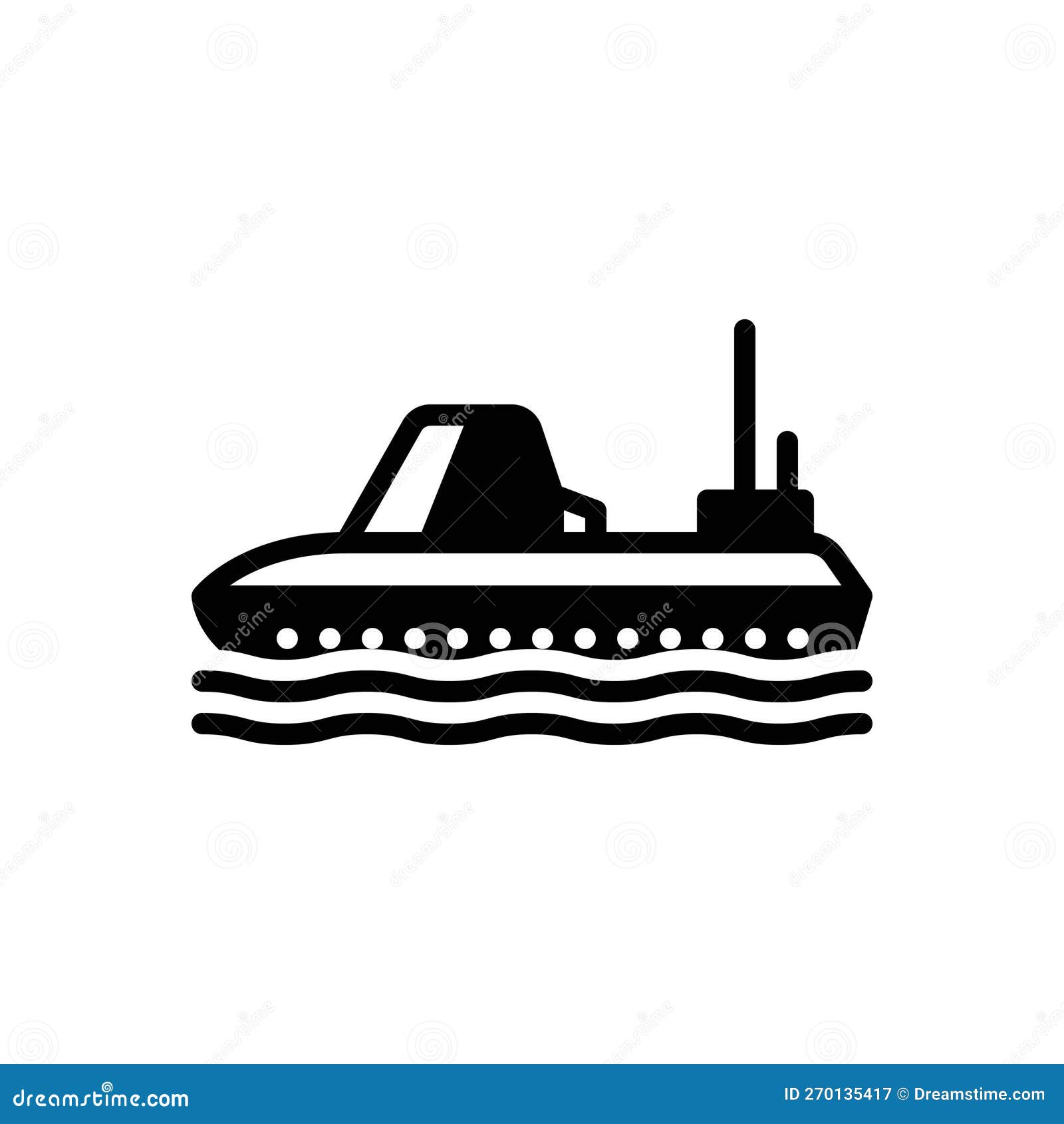 Black Solid Icon for Boat, Ship and Sloop Stock Vector - Illustration ...