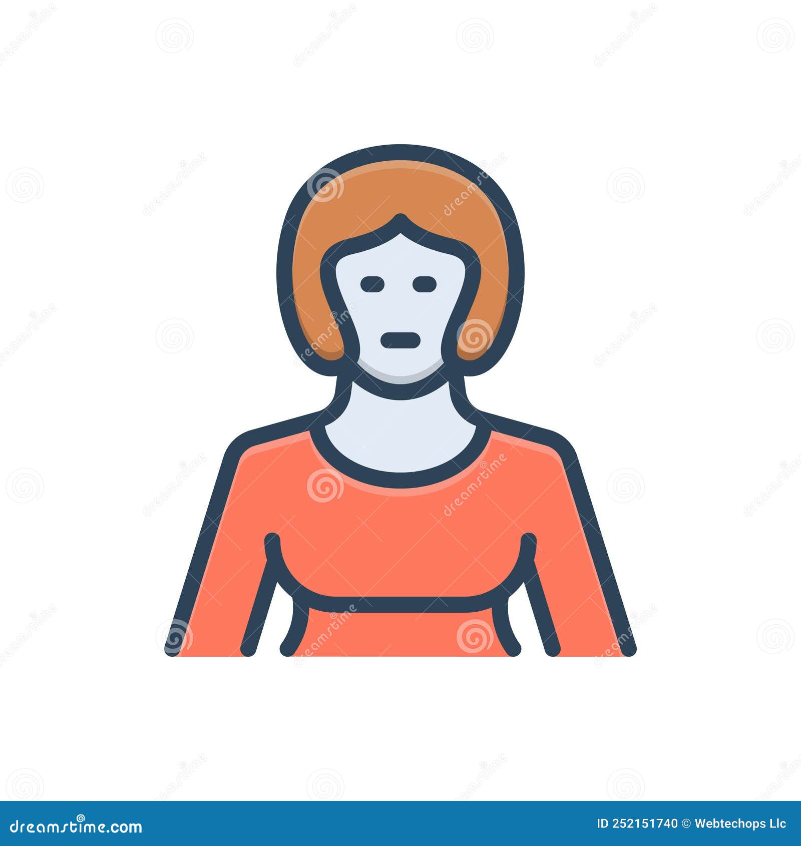 Color Illustration Icon for Bob, Cut and Haircut Stock Vector ...