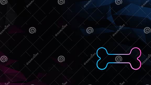 Icon of bone stock illustration. Illustration of gradient - 143434008