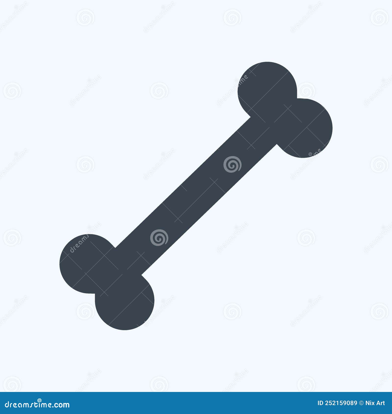 Icon Bone for Dog - Glyph Style - Simple Illustration,Editable Stroke ...